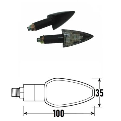 Pfeil Led- Flame (Paar) - Schwarz | eBay.de