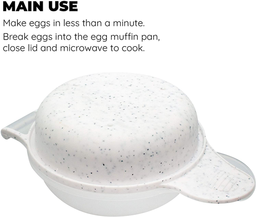 Microwave Egg Muffin Cooker Egg Sandwich Pan Mcmuffin Maker Breakfast 1 ...