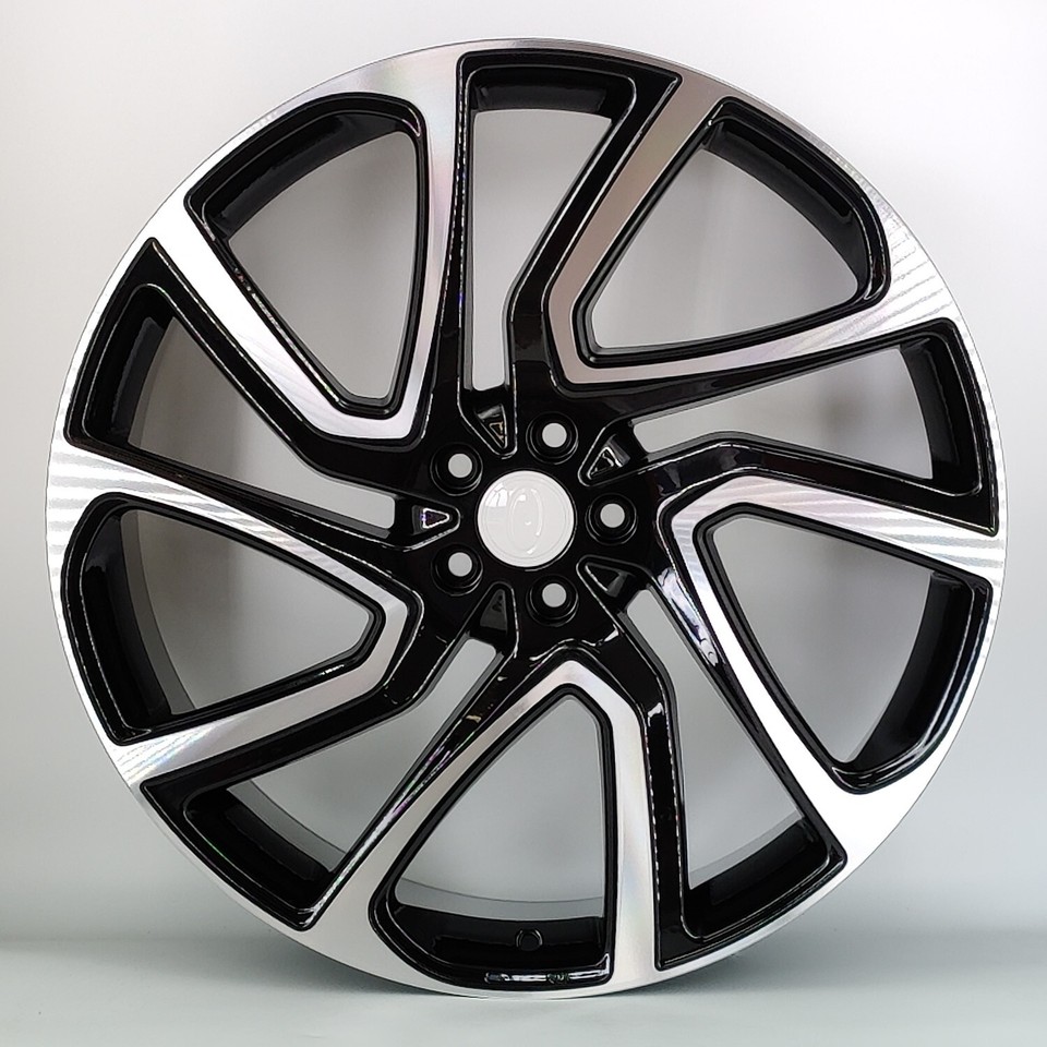 22" BLACK POLISHED ALLOY WHEELS FITS RANGE ROVER EVOQUE VELAR VOLVO+ ...