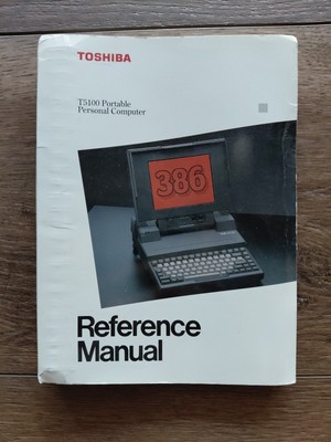 Toshiba T5100 Portable Personal Computer Reference Manual Vintage INS ...