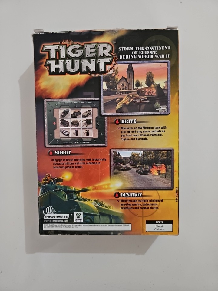 Infogrames Computer Game Tiger Hunt VG+/EX | eBay