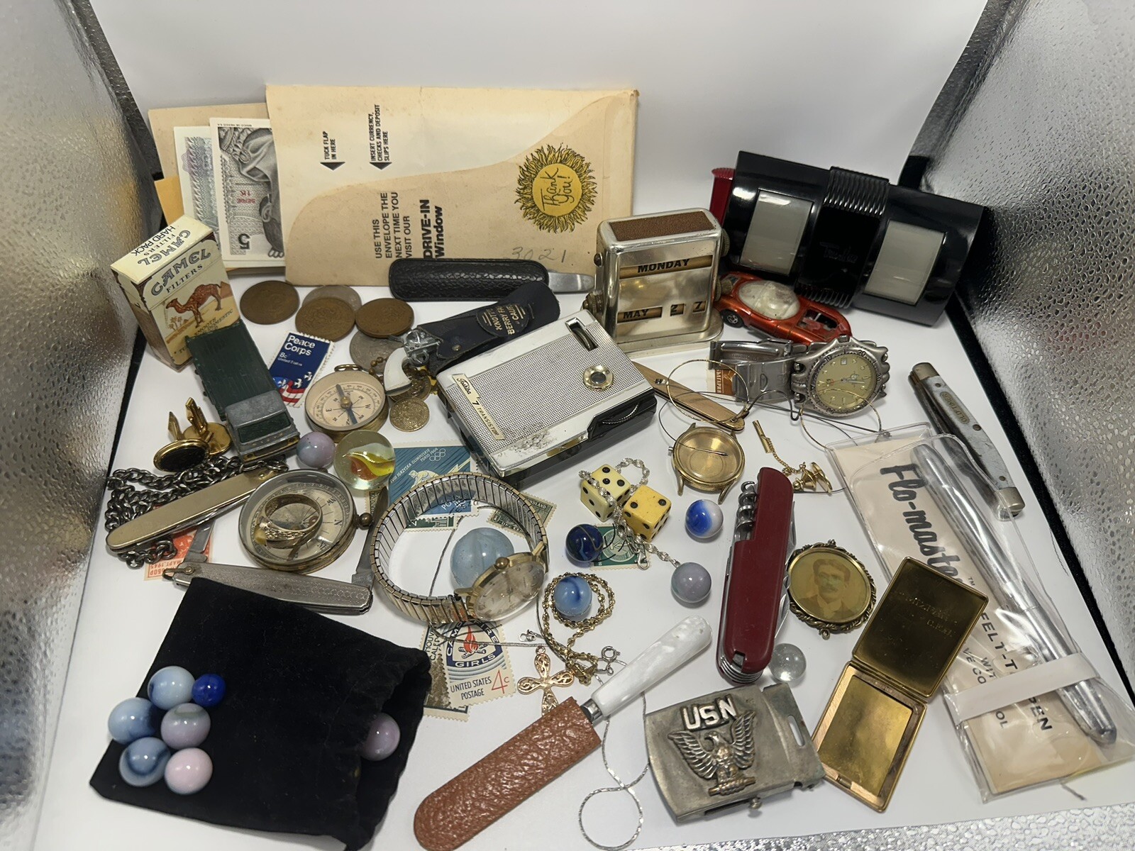 Vintage Junk Drawer Collectibles Jewelry Trinkets Rare | eBay