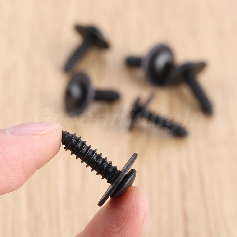 20x 6mm Car Body Fender Retainers Self Tapping Fasteners Screws Hex ...