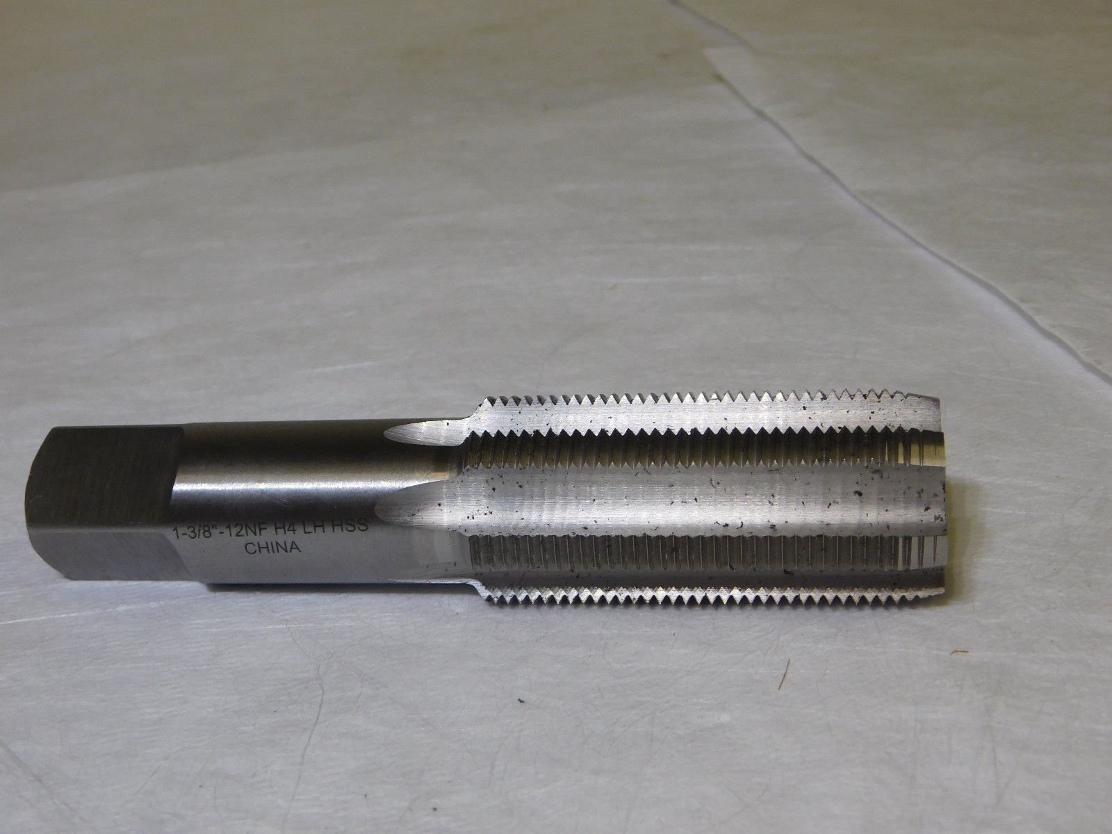 Interstate HSS Standard Hand Plug Tap 1-3/8-12 UNF 6Fl RH 6-1/16” OAL ...