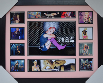 PINK SIGNED MEMORABILIA FRAMED LIMITED EDITION #G | eBay Australia