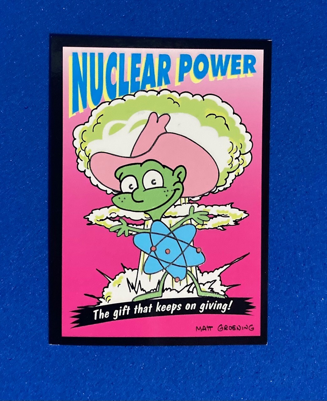THE SIMPSONS NUCLEAR POWER GLOW IN THE DARK CARD SKYBOX MATT GROENING ...