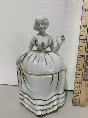 Vintage Victorian Lady Powder Holder 1940’s | eBay
