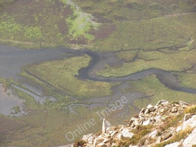 Photo 6x4 Loch na Sguabaidh Torrin/Na Torrin Alluvial deposits at the ...