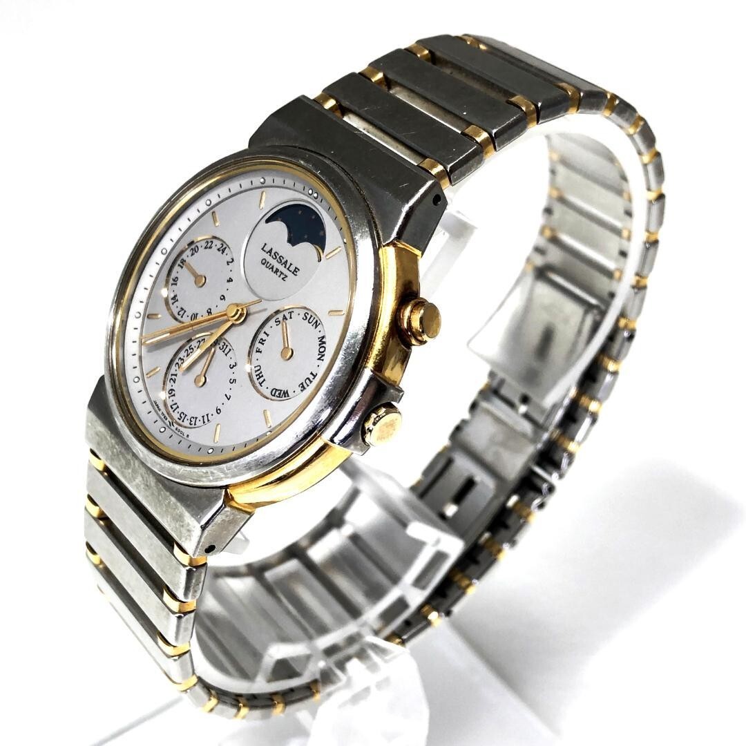 Seiko Lassale 7F69-6009 Quartz Watch Moon Phase Day Date Two Seiko Lassale 7F69-6009 Quartz Watch Moon Phase Day Date Two