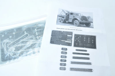 Kenworth Wrecker 573 Data plate set WW2 | eBay UK