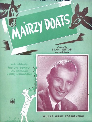 Mairzy Doats Sheet Music Stan Kenton Milton Drake Comic Novelty Song ...