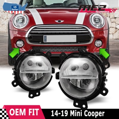 Fog Lights Halogen For 2014 2015-2019 Mini Cooper Bumper Driving Lamps ...