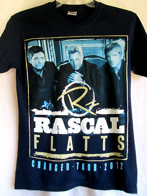 RASCAL FLATTS...2012...CHANGED TOUR...CONCERT...T-SHIRT...NEW...sz S | eBay