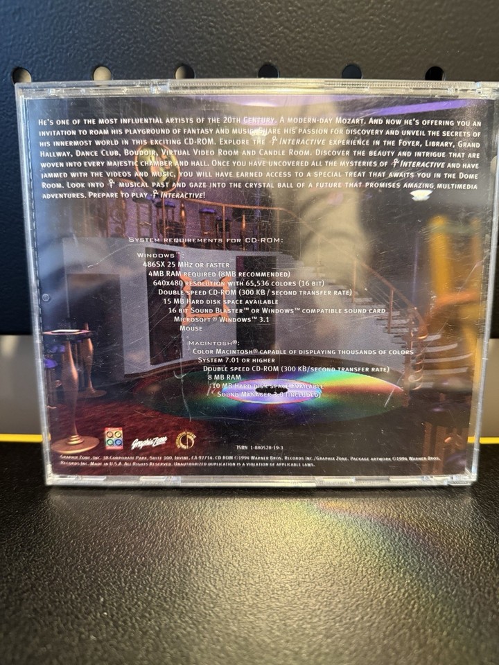 Prince “interactive” Cd ROM. With Tattoo | eBay