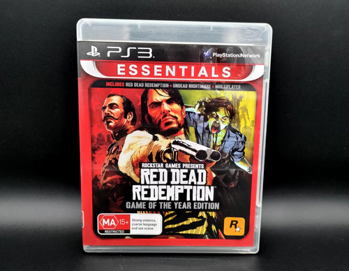 Red Dead Redemption Game Of The Year Edition PlayStation 3 PS3 + Map ...