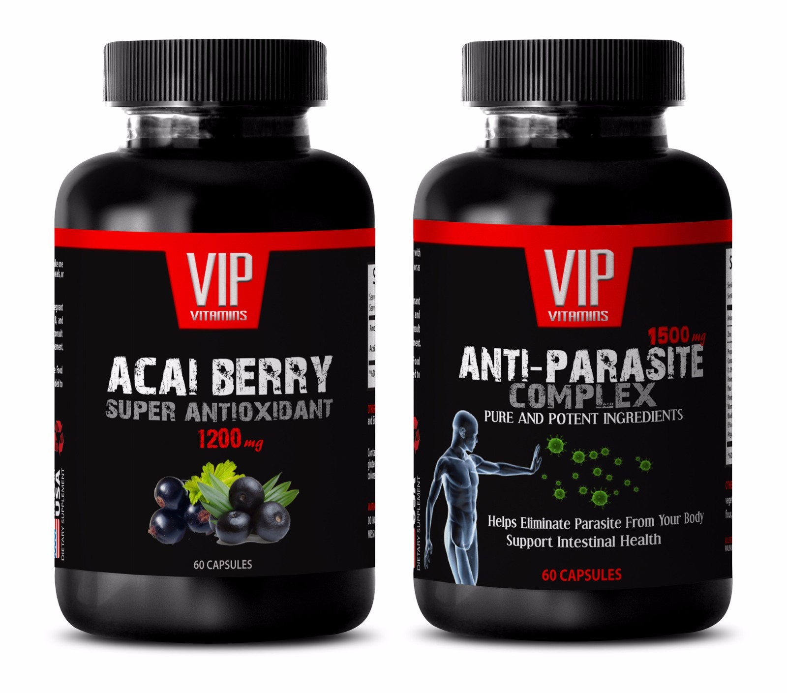 Immune plus - ANTI PARASTE - ACAI BERRY COMBO 2B - acai powder organic ...