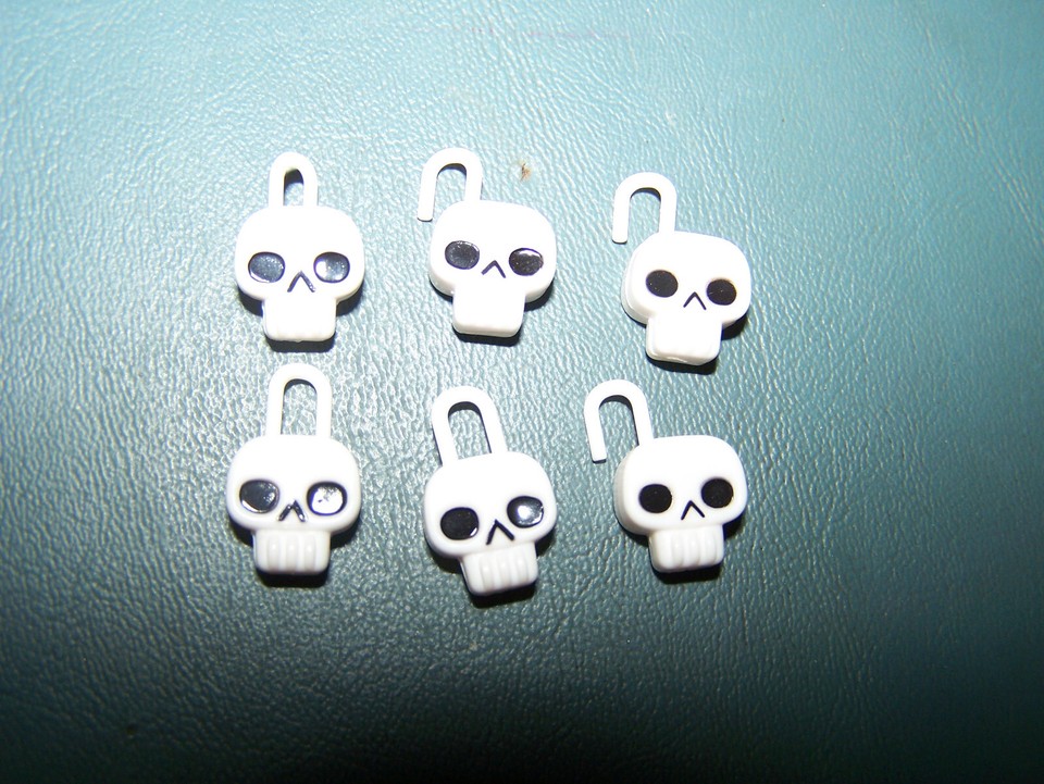 6 MONSTER HIGH HIGH SCHOOL REPLACEMENT SKULL LOCKS FOR LOCKERS COMPLETE ...