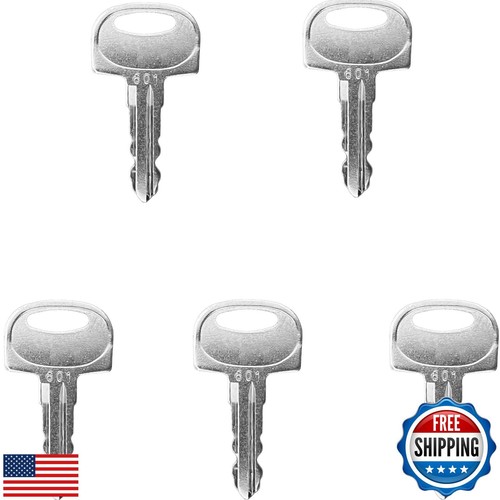 601 Ignition Keys (5) for Sany Mini Excavator Broderson Crane Ferris ...