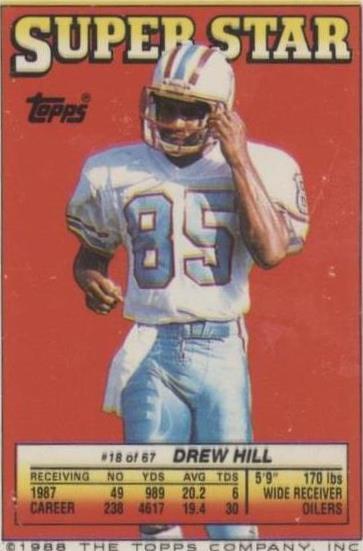 1988 Topps Super Star Sticker Back Cards - Charles Mann 108, Robb ...
