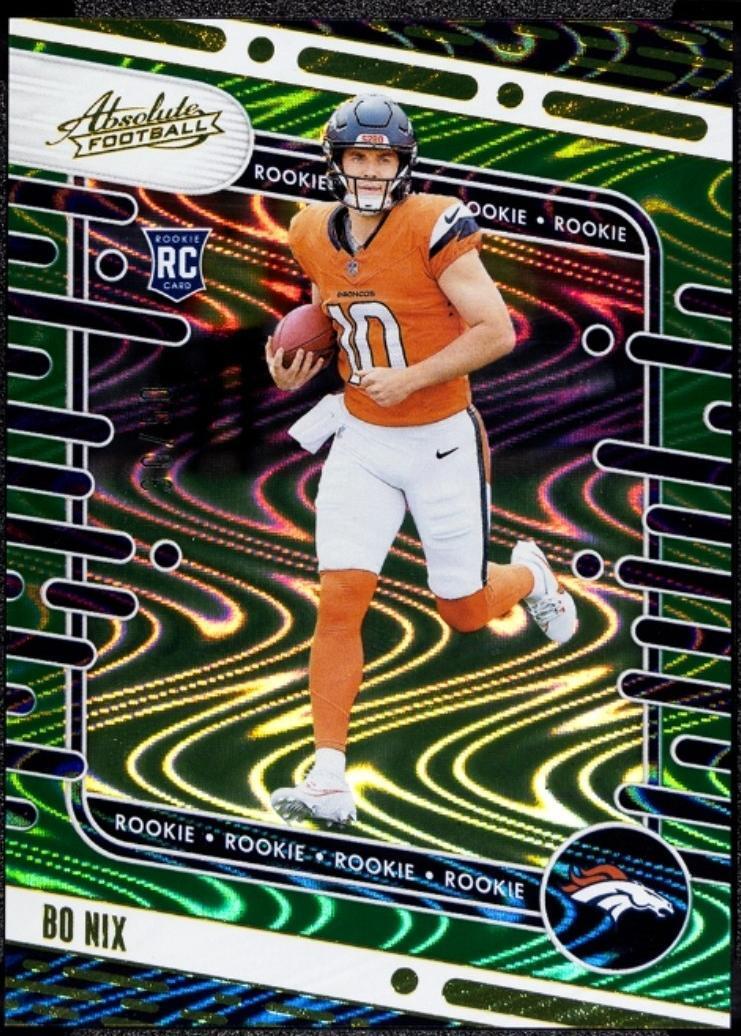 2024 Panini Absolute - Rookies Bo Nix #112 Green Waves /50 (RC) for ...