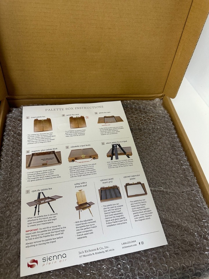 Sienna Plein Air Palette Box CT-PS-100 | eBay