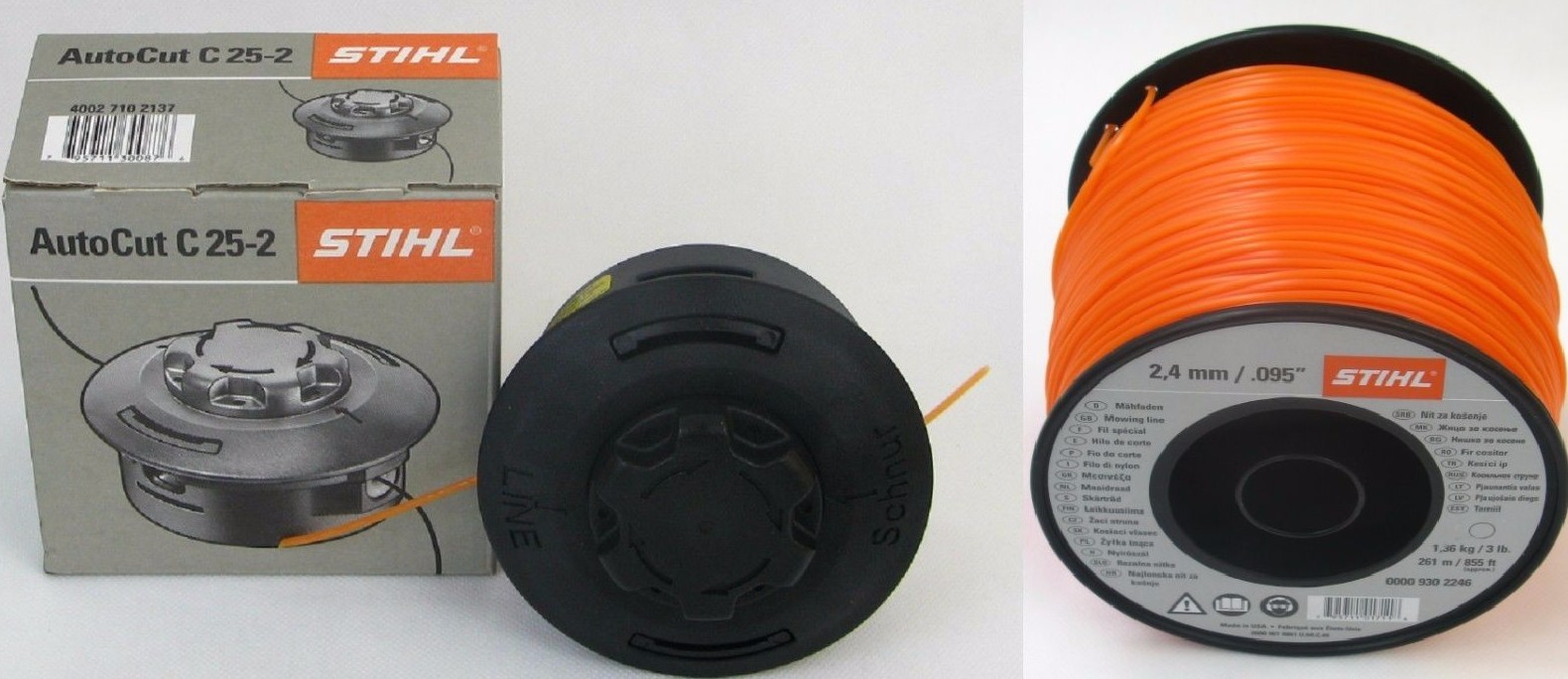 STIHL Mähkopf AutoCut C25-2 / c26-2 4002 710 2137+2,4 mmx261,0m 0000 ...