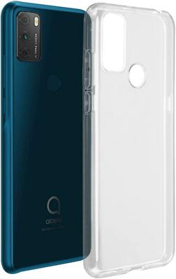 For Alcatel 1S (2021) 6025H Case Black Clear Silicone Shockproof Gel ...