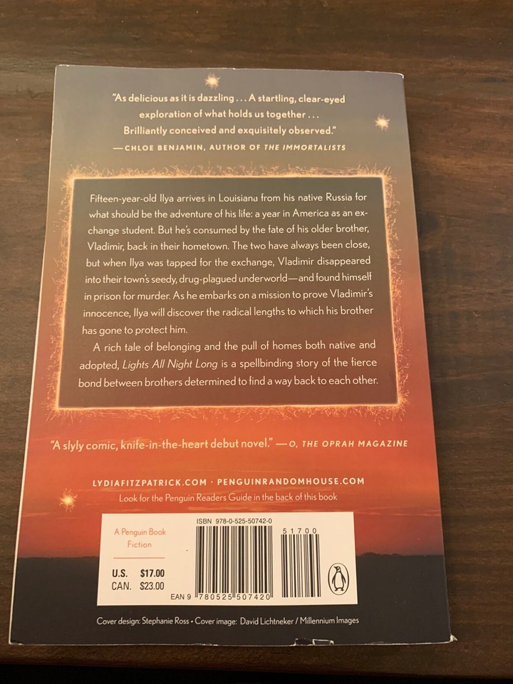 Lights All Night Long: A Novel - Paperback By Fitzpatrick, Lydia - VERY ...