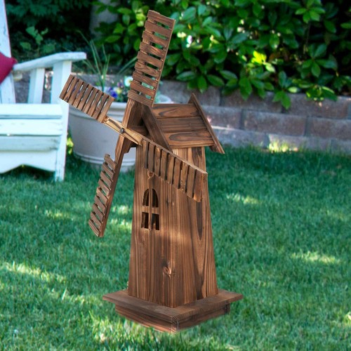 Wooden Dutch Windmill Back Yard Decorations - Classic Old-fashioned ...