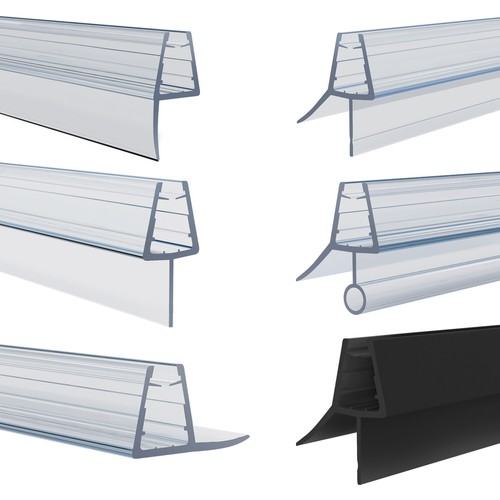 2 Stück Duschtürdichtung Dichtung Duschkabine Gummilippe Dusche ...