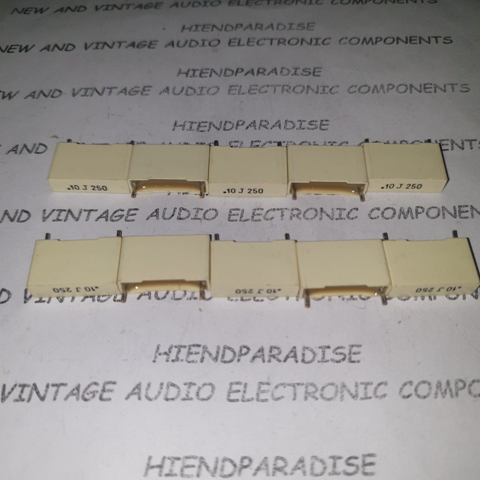 NOS ELECTEL 100nF 0.1uF 250V 5% HQ TUBE AMP CAPS FOR AUDIO! 10PCS! | eBay