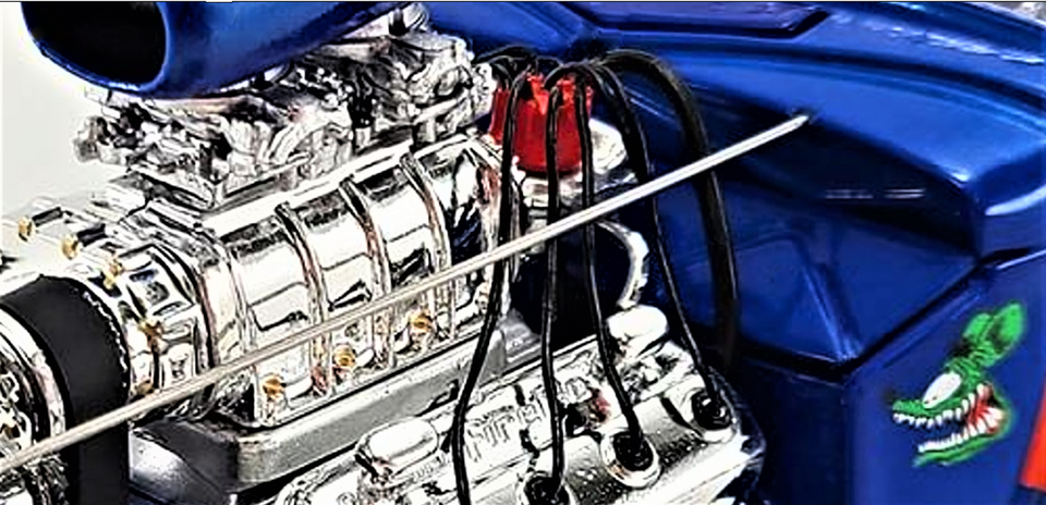 1 Hot Rat Rod Race Car w/Chevy Corvette V8 RARE Dragster 24 55 57 12 ...