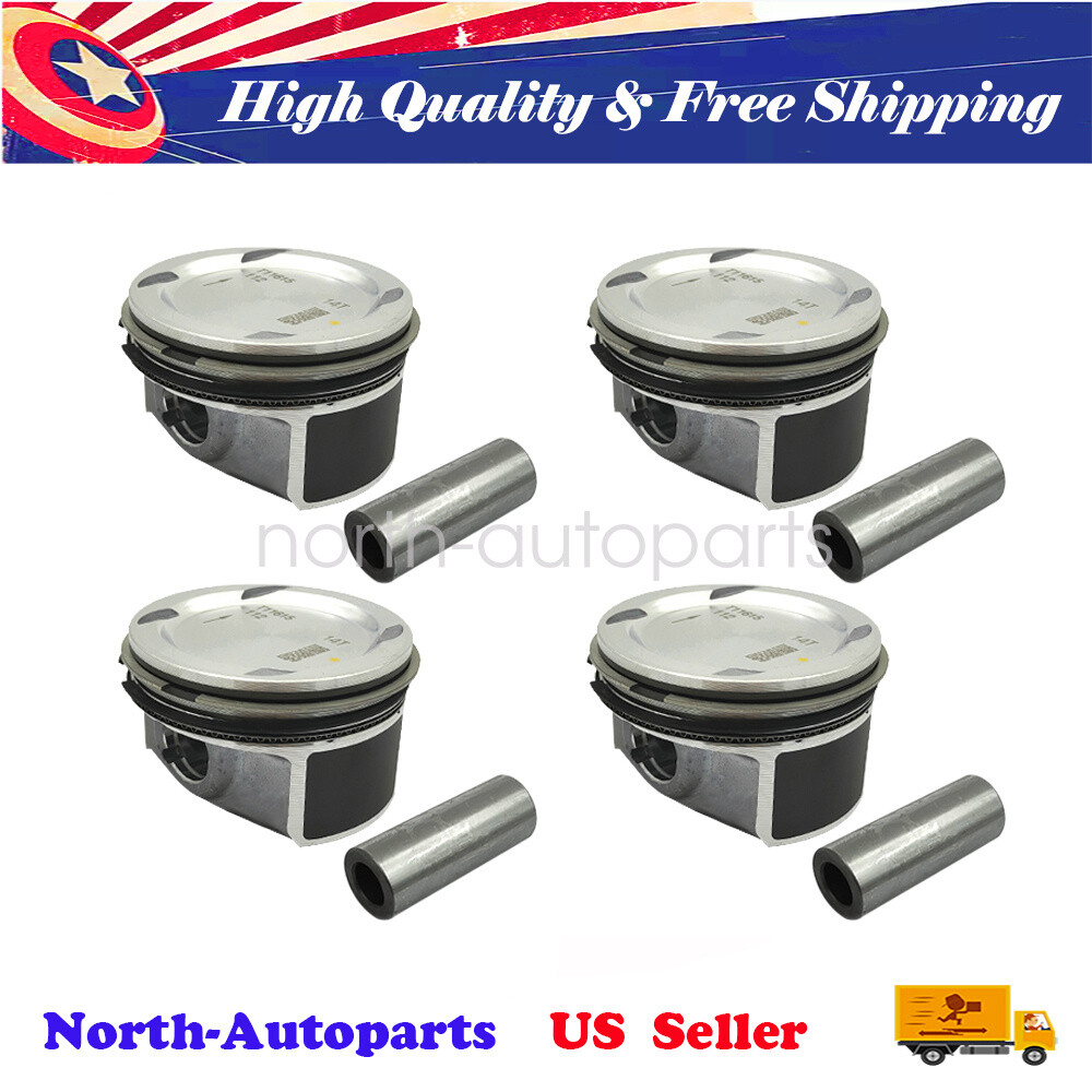 New Piston & Rings Kits Fits 2011-2020 Sonic Cruze Trax Encore L4 1.4L ...