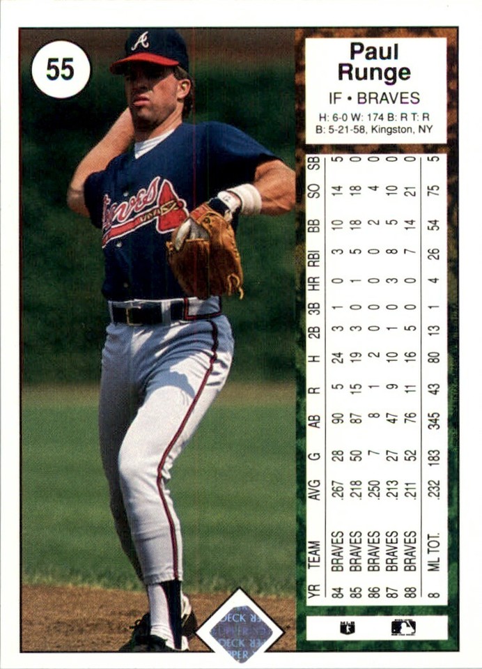 1989 Upper Deck MLB Paul Runge #55 | eBay