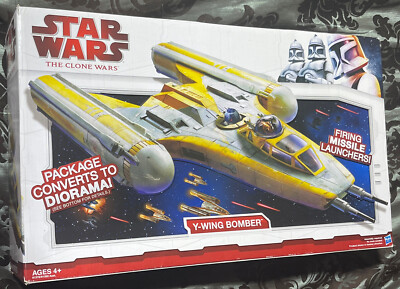 Star Wars The Clone Wars Y-Wing Bomber 2009 Retired HTF Brand New | eBay