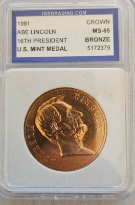 "Graded" Abraham Lincoln Bronze Presidential Inauguration Coin | eBay