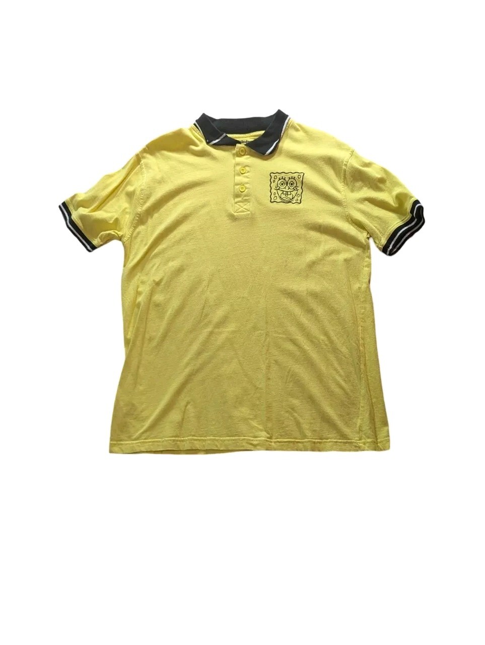 Spongebob Yellow Polo Shirt Nickelodeon Size Large - Gem