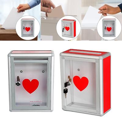 Wedding Box Suggestion Box Multipurpose Reception Box Transparent with ...
