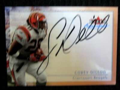 Corey Dillon 2000 Fleer Autographics Autograph Signature Card!Bengals ...