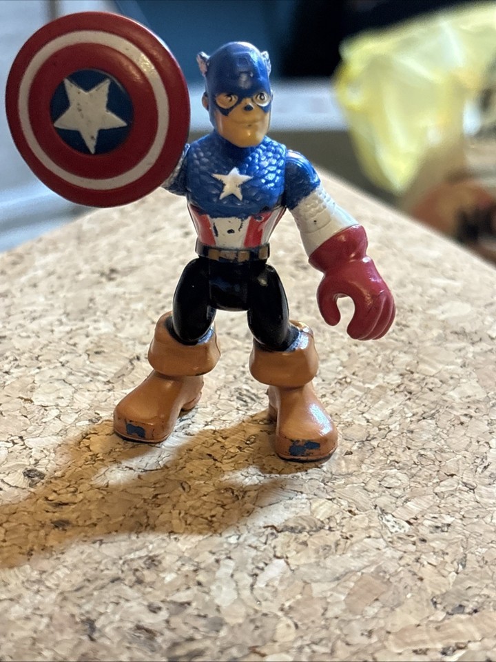 Hasbro Marvel Imaginext Captain America Toy Figure 2.5" Red White Blue ...