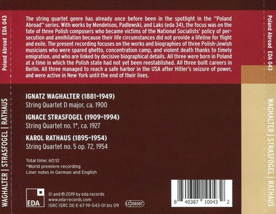 POLISH STRING QUARTET BERLIN POLAND ABROAD: STRING QUARTETS - WAGHALTER ...