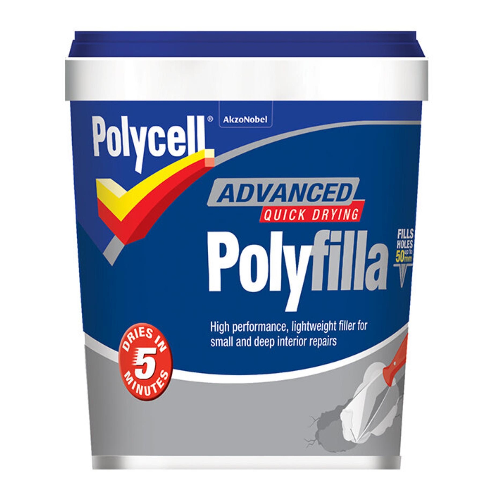 Polycell Polyfilla Advanced Filler Tub│Smooth Finish│Quick drying│600ml | eBay