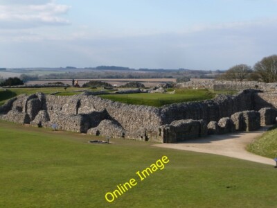 Photo 6x4 Salisbury: Old Sarum ruins The castle at Old Sarum, on a ...