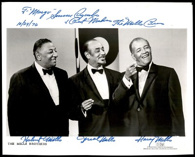 The Mills Brothers Signed Photo 8x10 Auto Autograph (no COA) | eBay