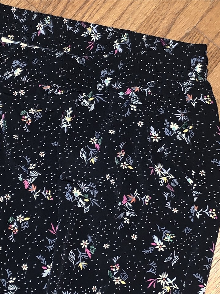 CJ BANKS Christopher Banks Pants Floral Stretch Waist Womens Plus Size ...