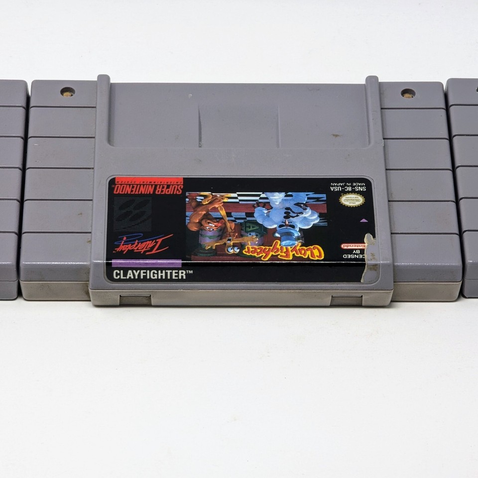 12 Game Lot - Nintendo SNES - Clay Fighter Street NBA Jam Mortal Kombat ...
