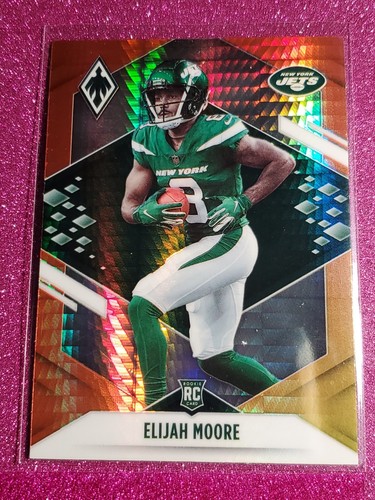 2021 Panini Phoenix Elijah Moore Rookie Fire Burst Card RC #114 New ...