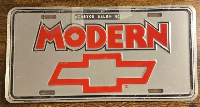 Modern Chevrolet Dealership Booster License Plate Winston Salem North ...
