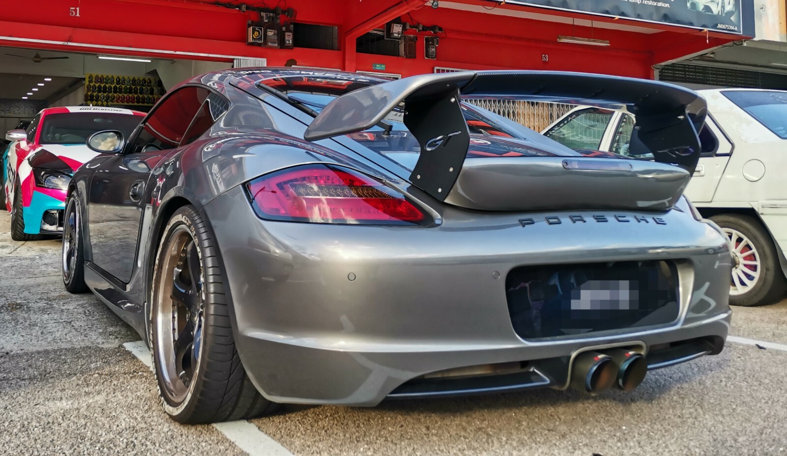 FRP Rear Spoiler Wing Fit For Porsche Cayman S 987 TA 2006-2011 | eBay