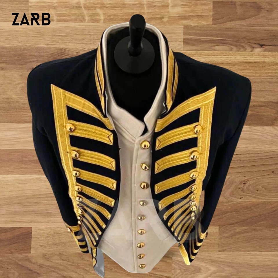 Napoleonic Naval Officer Uniform - Historical Admiral Jacket, Military Costume | eBay